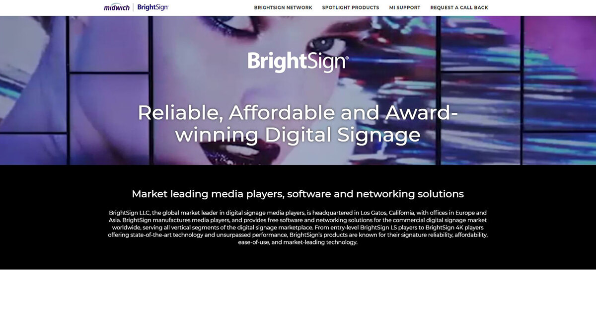 BrightSign Digital Signage Media Players | In Stock and Available ...