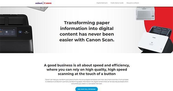 A truly digital workplace, with Canon Scan | Midwich