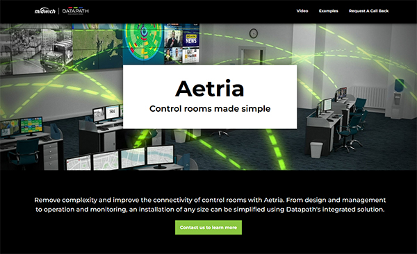 Datapath Aetria Solution for Control Rooms